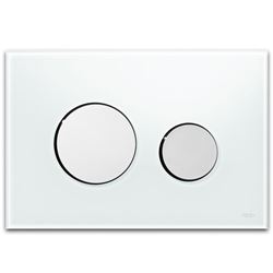 TECEnow BLACK Push Plate For Dual Flush Concealed Cistern | Klaus Klein Exclusive Design Products